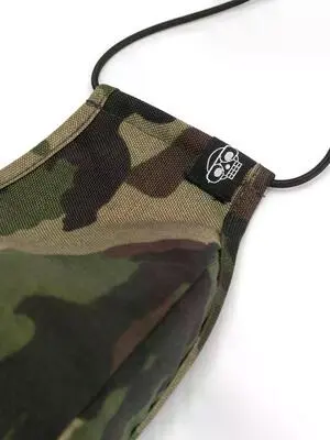 MOSTLY HEARD RARELY SEEN Camouflage Print Face Mask - Brown