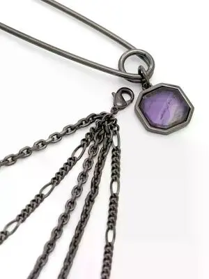 Yohji Yamamoto Amethyst Pin