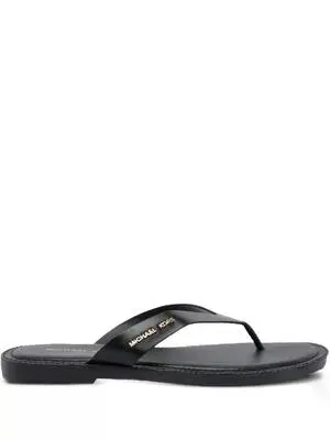 Michael Kors Leather Thong Sandals