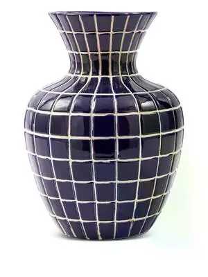 POLSPOTTEN Hamam Ceramic Vase - Blue