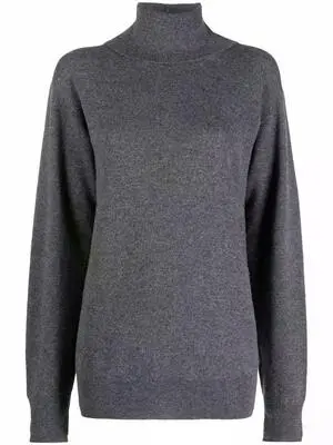 JIL SANDER Roll-neck Cashmere Jumper - Grey