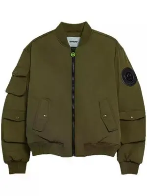 BARROW Logo-appliqué Bomber Jacket