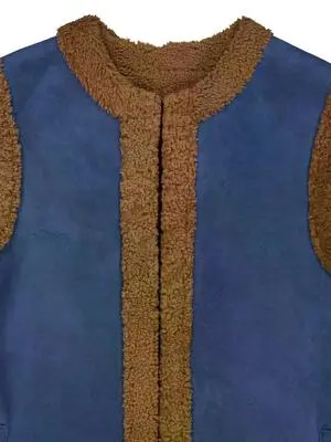 PAULA Shearling Embroidered Vest