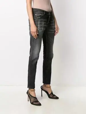 Dsquared2 Distressed-effect Logo-patch Denim Jeans