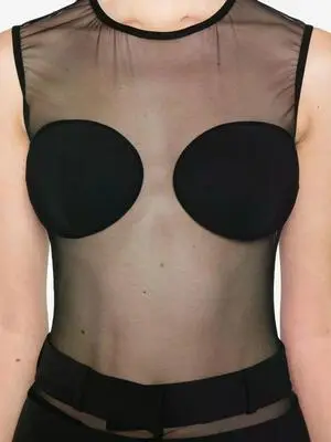 NENSI DOJAKA Semi-sheer Bodysuit