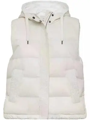 Brunello Cucinelli Padded Gilet With Monili Chain Detail