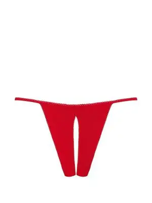 MAISON CLOSE Le Petit Secret Open Thong - Red