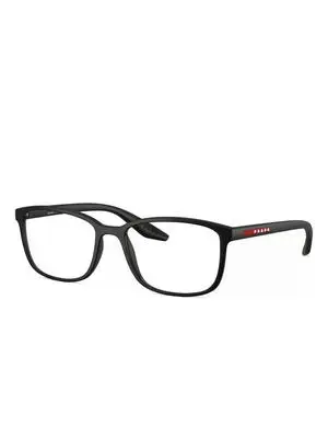 Prada Linea Rossa Square-frame Glasses - Black