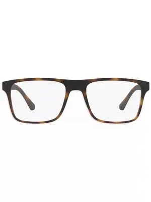 Emporio Armani Tortoiseshell-effect Glasses - Brown