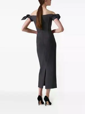 Carolina Herrera Off-shoulder Midi Dress