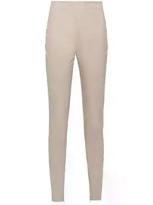 Prada High-waisted Slim-cut Trousers