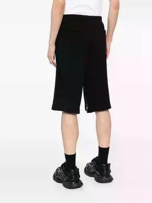 Helmut Lang Organic Cotton Jersey Gusset Shorts - Black