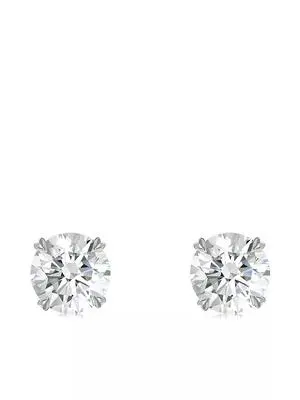 PRAGNELL 18kt White Gold Windsor Diamond Stud Earrings - Silver