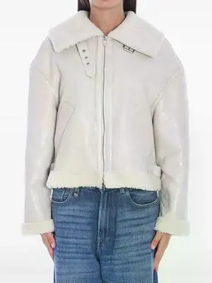 SALVATORE SANTORO Zip-up Jacket With Buckle-collar Fastening