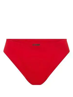 LET'S SWIM Hipster Bikini Bottoms - Red