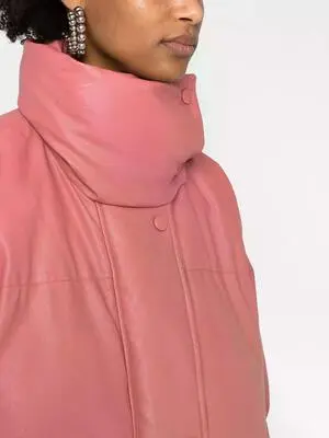 Stella McCartney Faux-leather Puffer Jacket
