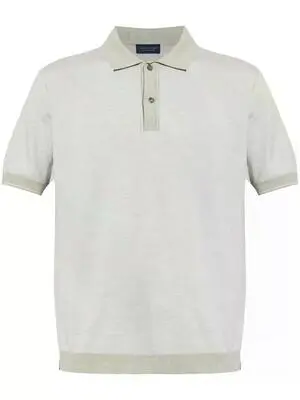 Paul & Shark Silk-blend Polo Shirt - Grey