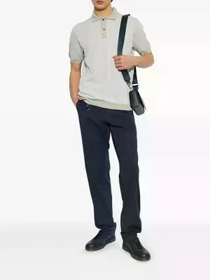 Paul & Shark Silk-blend Polo Shirt - Grey