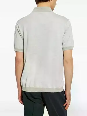 Paul & Shark Silk-blend Polo Shirt - Grey