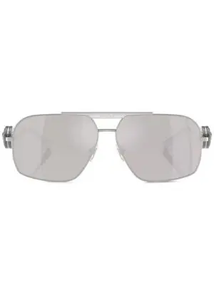 Versace Medusa Pilot-frame Sunglasses - Silver