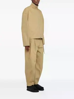 JIL SANDER Zip-up Cotton Bomber Jacket