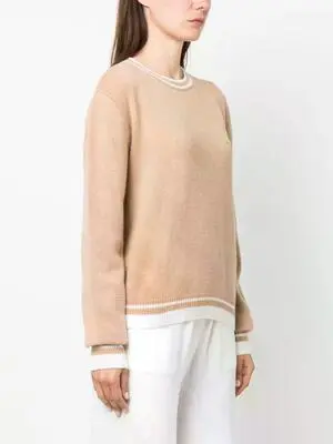 MSGM Logo-embroidered Round-neck Jumper