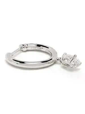 ANITA KO 18kt White Gold Diamond Single Hoop Earring