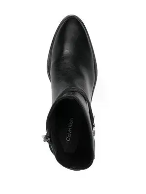 Calvin Klein Leather Ankle Boots
