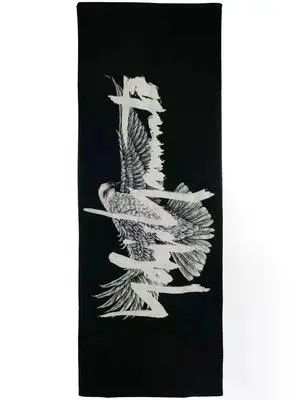 Yohji Yamamoto Logo Print Towel
