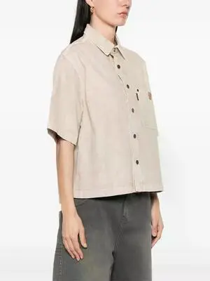 HAIKURE Button-up Shirt With Patch Pocket