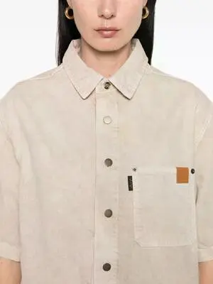 HAIKURE Button-up Shirt With Patch Pocket