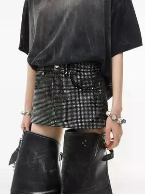 Alexander Wang Crystal-embellished Mini Skirt