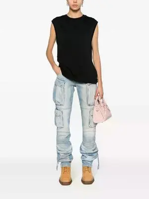 AGOLDE Crew-neck Cotton Tank Top