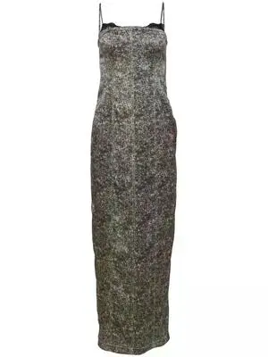 FLEUR DU MAL Margaux Maxi Dress - Grey