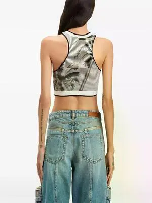 Palm Angels Palms Jacquard Crop Top