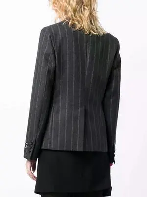 Versace Logo-pinstripe Blazer