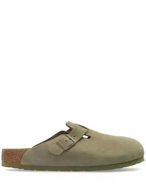 BIRKENSTOCK Suede Leather Sandals - Green