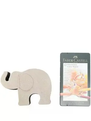 GRAF LANTZ Elephant Leather Pen Holder - Neutrals
