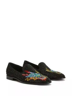 GIUSEPPE ZANOTTI Embellished Dragon Loafers