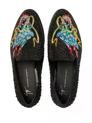 GIUSEPPE ZANOTTI Embellished Dragon Loafers