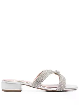 BIBI LOU Sloan Embellished Sandals - Silver