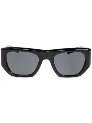 Saint Laurent Logo-print Sunglasses - Black