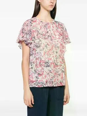 BOSS Abstract-print Blouse