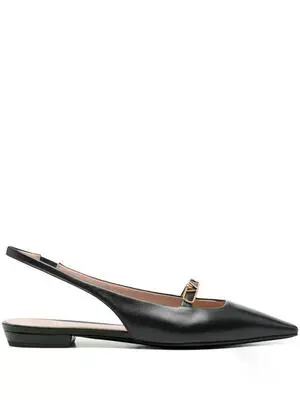 Emporio Armani Leather Ballet Flats