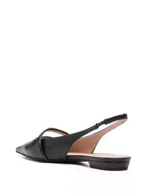Emporio Armani Leather Ballet Flats