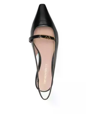 Emporio Armani Leather Ballet Flats