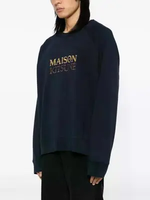 Maison Kitsuné Embroidered Logo Sweater