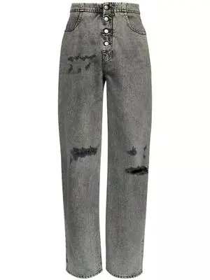 MAISON MARGIELA Distressed Wide-leg Jeans