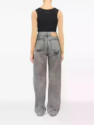 MAISON MARGIELA Distressed Wide-leg Jeans