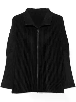 Issey Miyake Zip-up Cardigan - Black